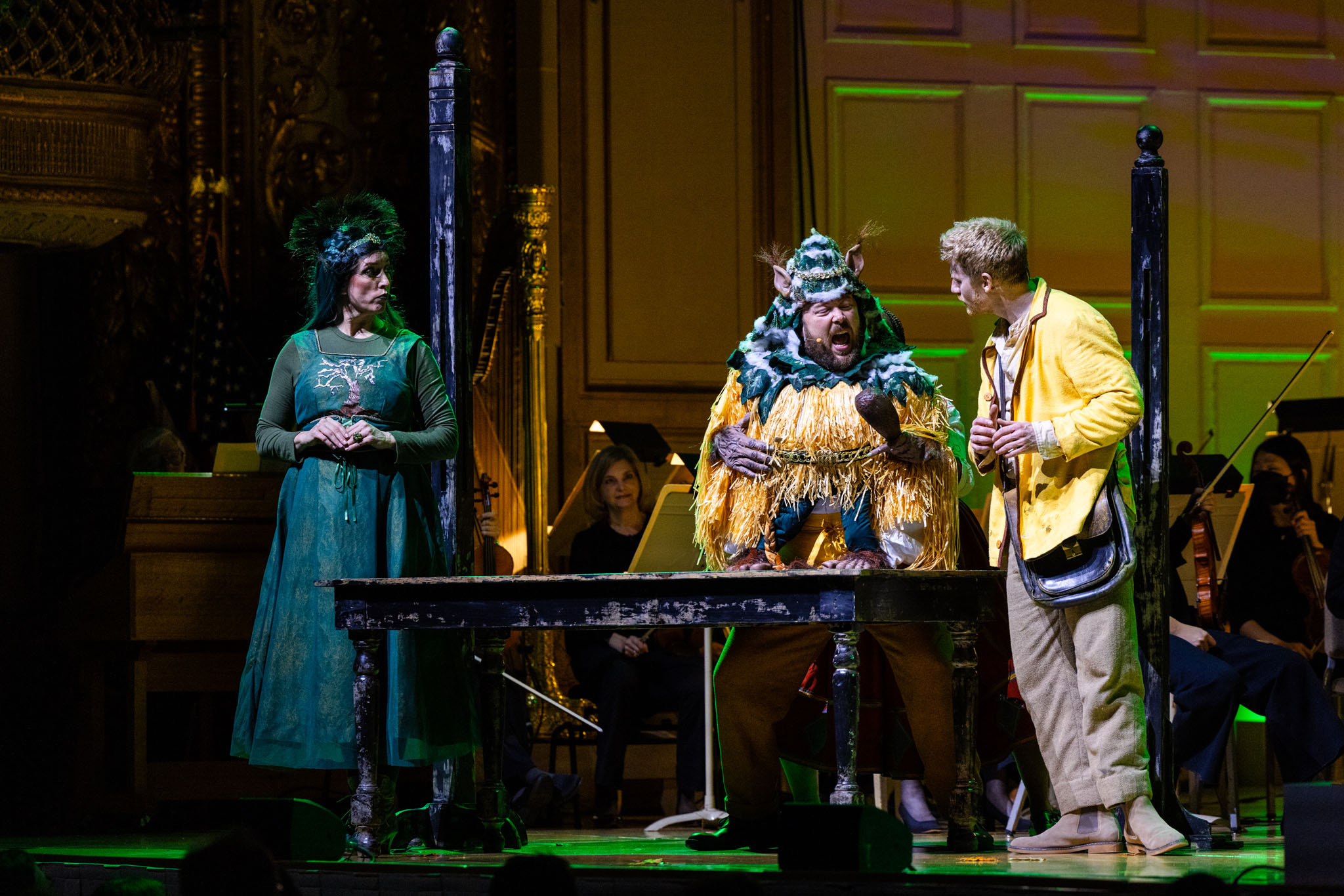 3.7.24 Caroline Lawton, Risher Reddick, and Caleb Mayo in Peer Gynt (Robert Torres)